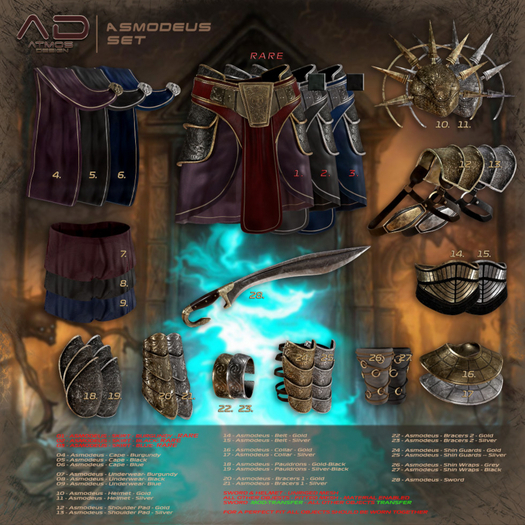 Second Life Marketplace - - [AD] - Asmodeus - Gold Set (Gianni)(W/H)